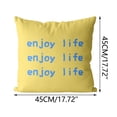 BSJJY 45x45cm Fresh Plaid Pillow Cover, Dopamine Color Series Cushion ...