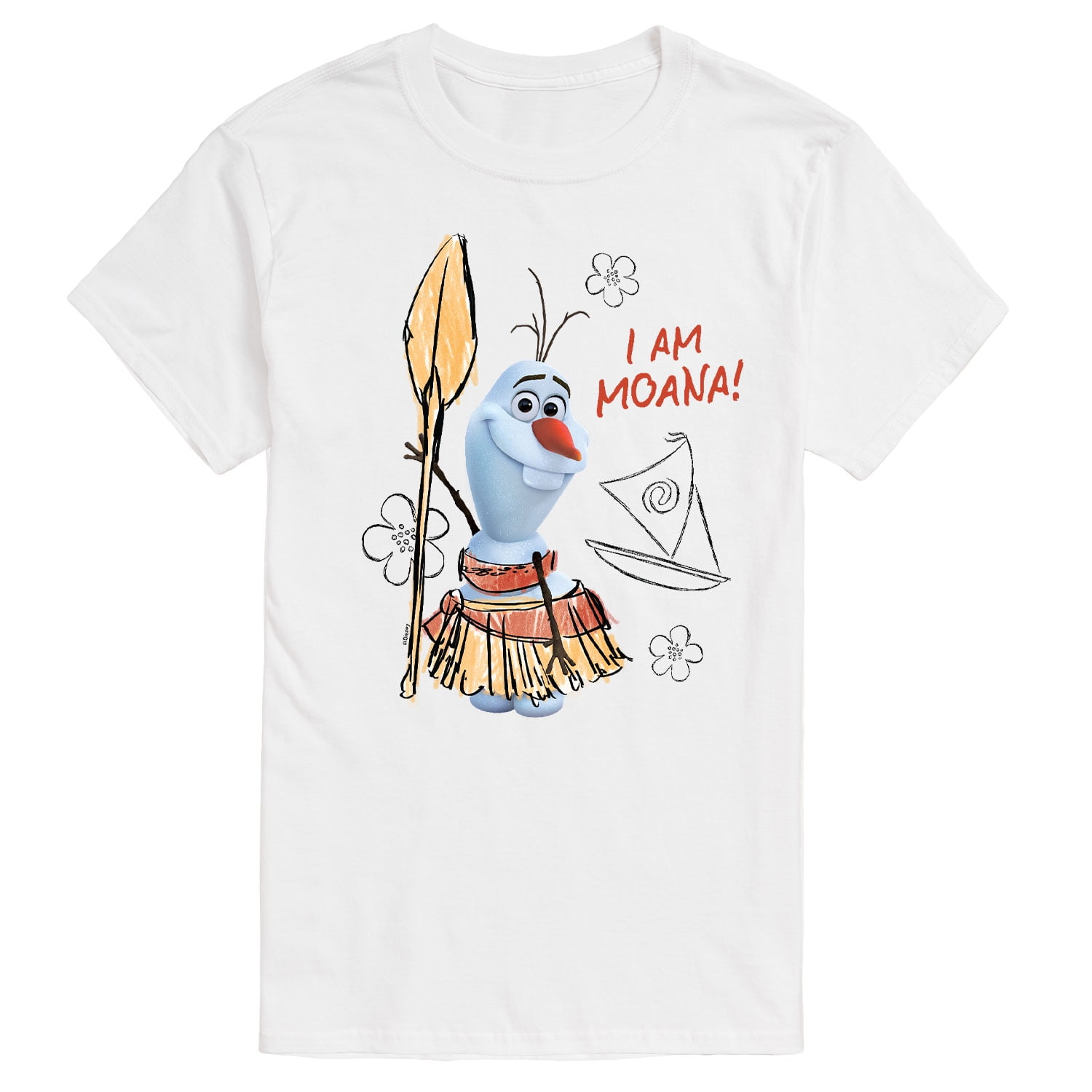 Frozen - Olaf Presents - Olaf Moana - Men's Short Sleeve Graphic T ...