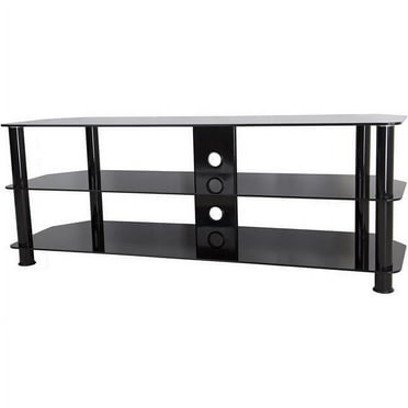 AVF SDC1140BB-a TV Stand for up to 55-inch TVs, Black Safety Glass ...