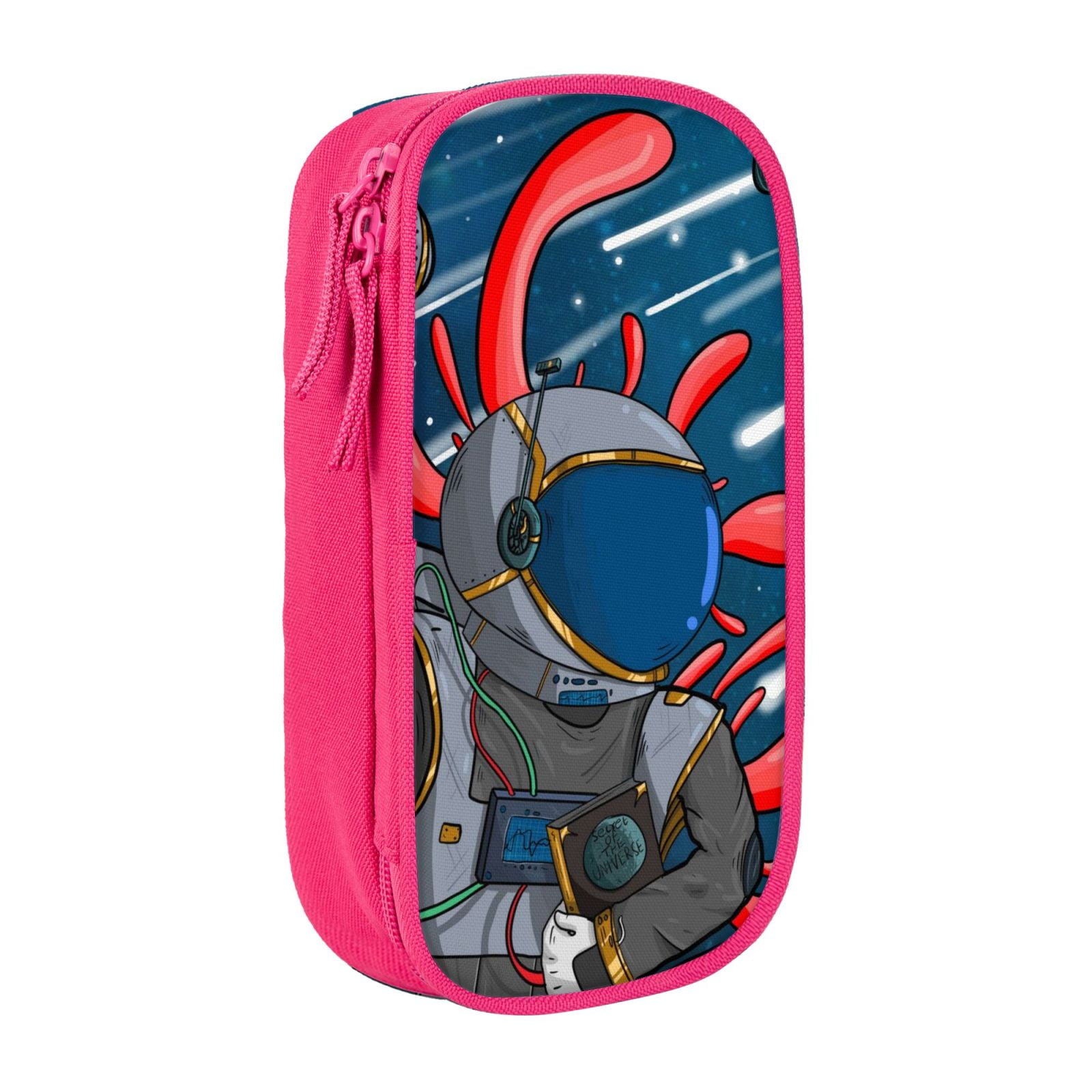XMXY Space Astronaut Earth Large Capacity Pencil Case, Portable Pencil ...