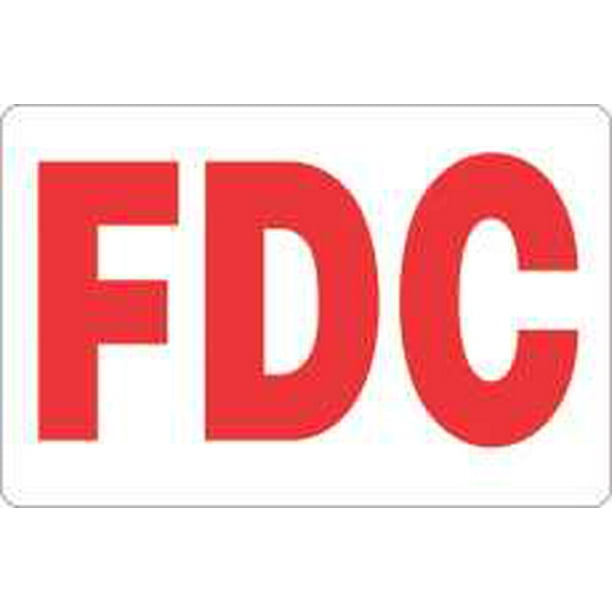 FDC (FIRE DEPARTMENT CONNECTION) HEAVY-DUTY SIGN, 10" X 14" per 3 Each ...