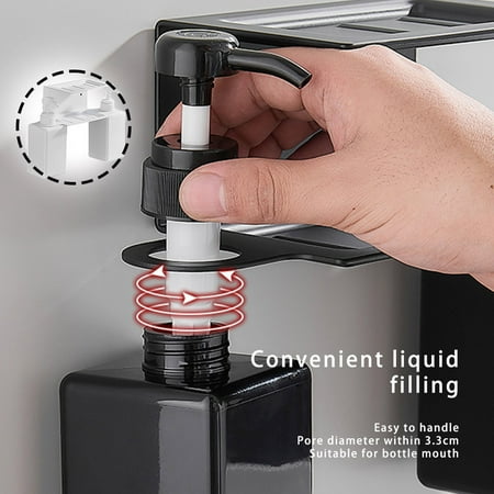 Manual Hand Soap Bottle Holder 2 Layer Dispenser Hanger Heavy Duty ...