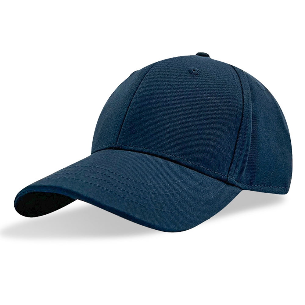 Cotton Baseball Hat Hardtop Men's and Women's Solid Sun Protection Hat ...