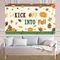 Fall Football Banner Backdrop Kick Off Into Fall Photography Background ...