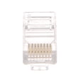 Amosfun 100Pcs Rj45 Cat5e Cable Connectors Set Plated Gold Plated Ends ...