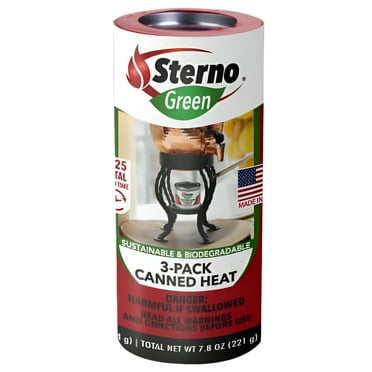 Sterno 2.6 oz Entertainment Cooking Fuel Cans, 3-Pack - Walmart.com