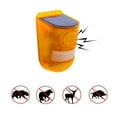 Solar Sound & Light Alarm Motion Sensor, 16 LED Strobe Warning Yellow ...