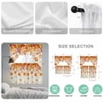 3 Pieces Swag Kitchen Curtains Set, Pumpkins Fall Valance Swag & Small ...