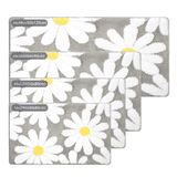 Astarin Bathroom Rugs, Extra Soft Cute Daisy Bath Mats, Absorbent Non ...