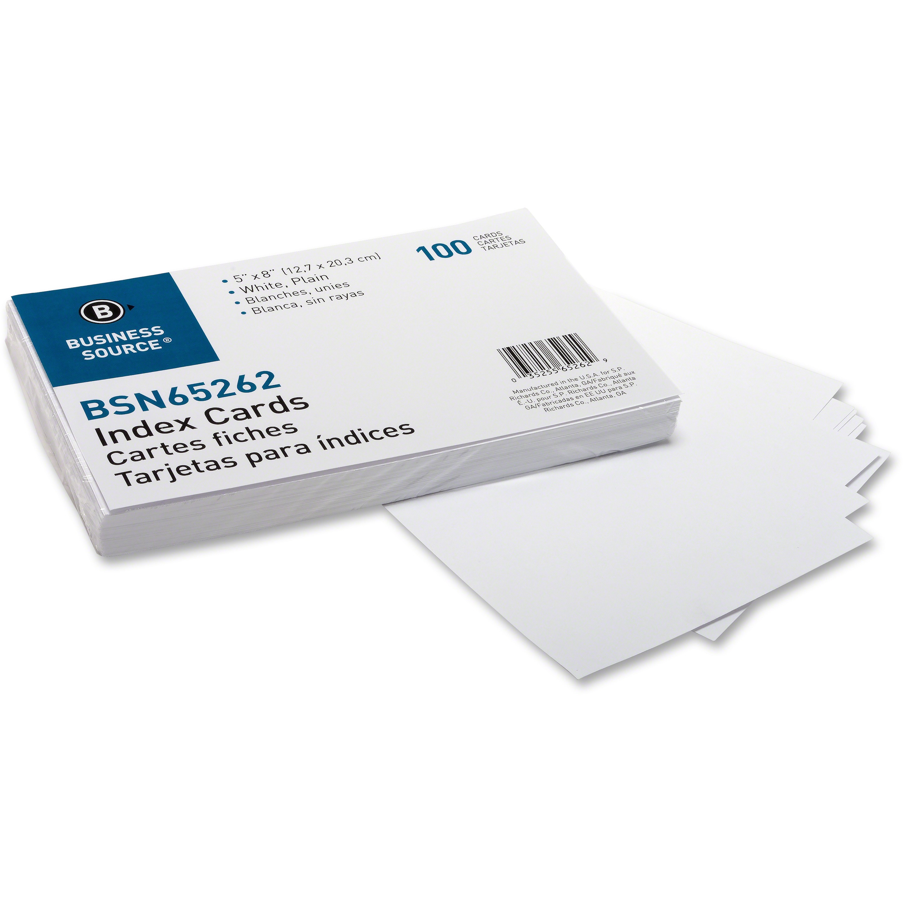 Business Source BSN65262 Plain Index Cards 100 Per Pack Walmart 