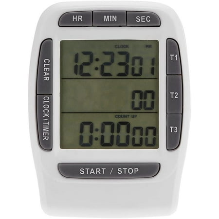 Three-Channel Kitchen Cooking Timer Portable Digital Multi-Channel 3 ...