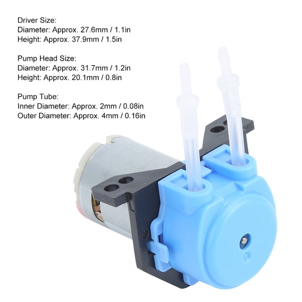 Right Angle 12V DC Easy To Open Peristaltic Pump, 12V Peristaltic Pump ...