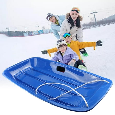 Durable Snow Sled Adults Toboggan Sledge Winter Toy Grass Sliding Bo ...