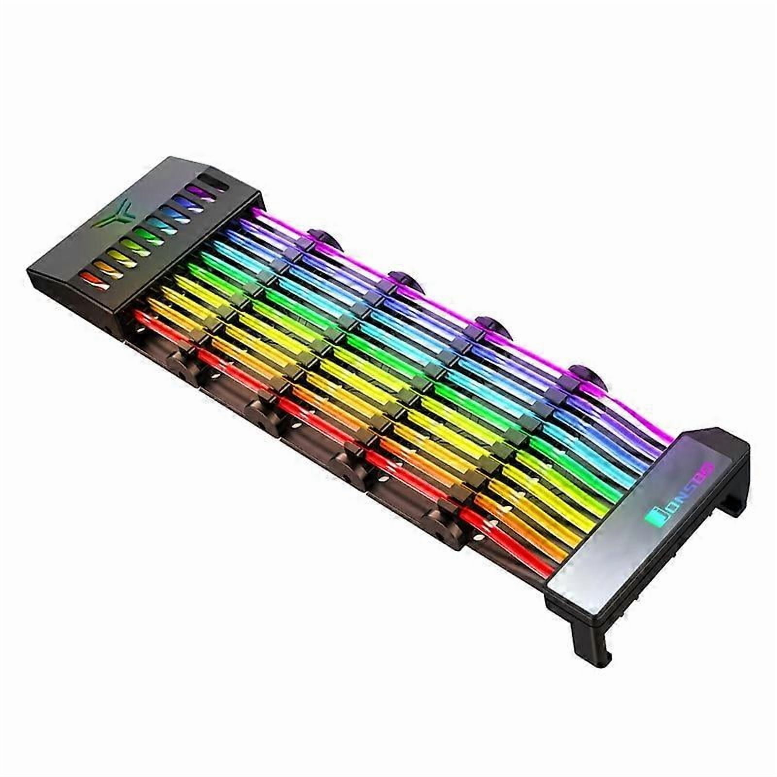 JONSBO PSU Extension Cable RGB Trunking Cover Rainbow Bridge for 24Pin ...