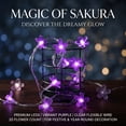 Decorative Flower String Lights Plug in for Bedroom, Connectable 33ft ...