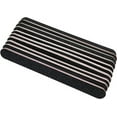 Pefei 10 PCS Nail File, Double Sided 100/180 Grit Emery Board, Black ...