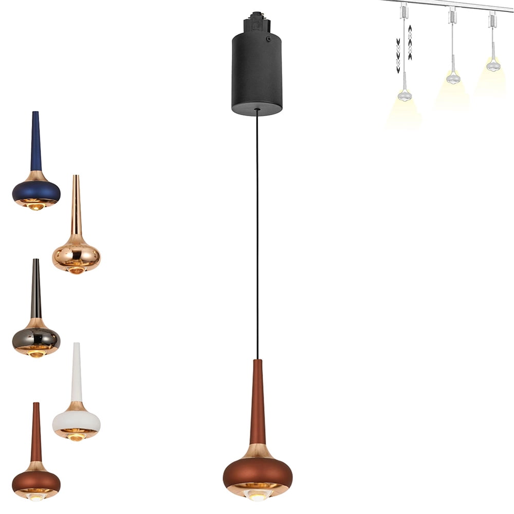 FSLiving 7W Adjustable Height Track Pendnat Light H-Type Retractable ...