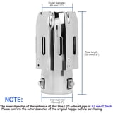 2.5'' 63mm Exhaust Tips Muffler Car Exhaust Tail Pipe Modification ...