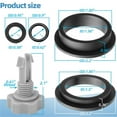 Pool Sand Filter Pumps Gasket Repair Set With L Shape O-Rings And Air ...