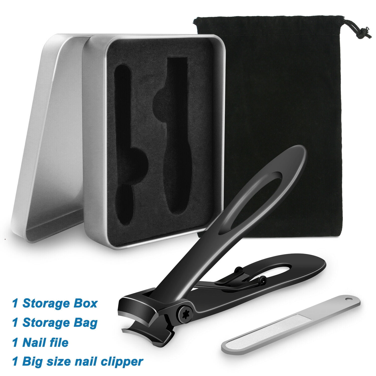 SAYFUT Extra Large Toe Nail Clippers For Thick Hard Nails Cutter Heavy ...