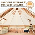 Erinnyees Bell Tent for Camping, All Season Waterproof Camping Tents ...