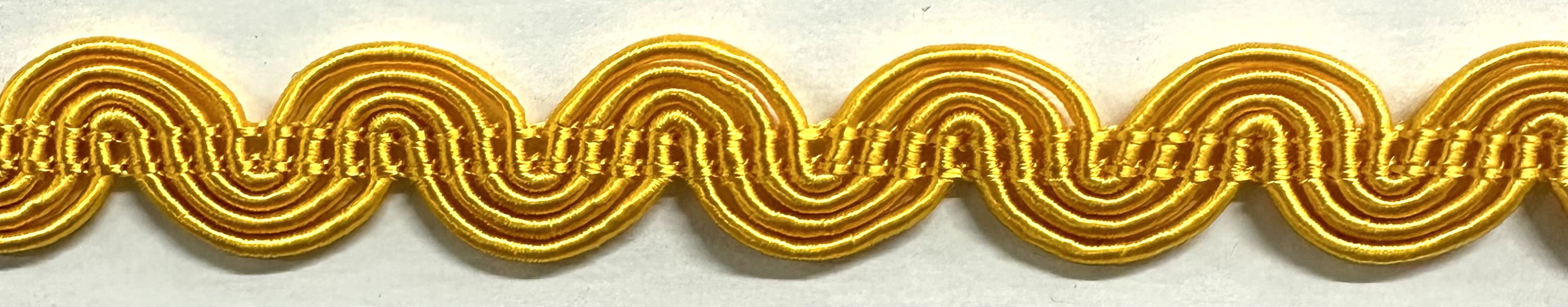 1/2" Large Scroll Braid Gimp Trimming - 12 Yards! - Color: Flag Gold ...