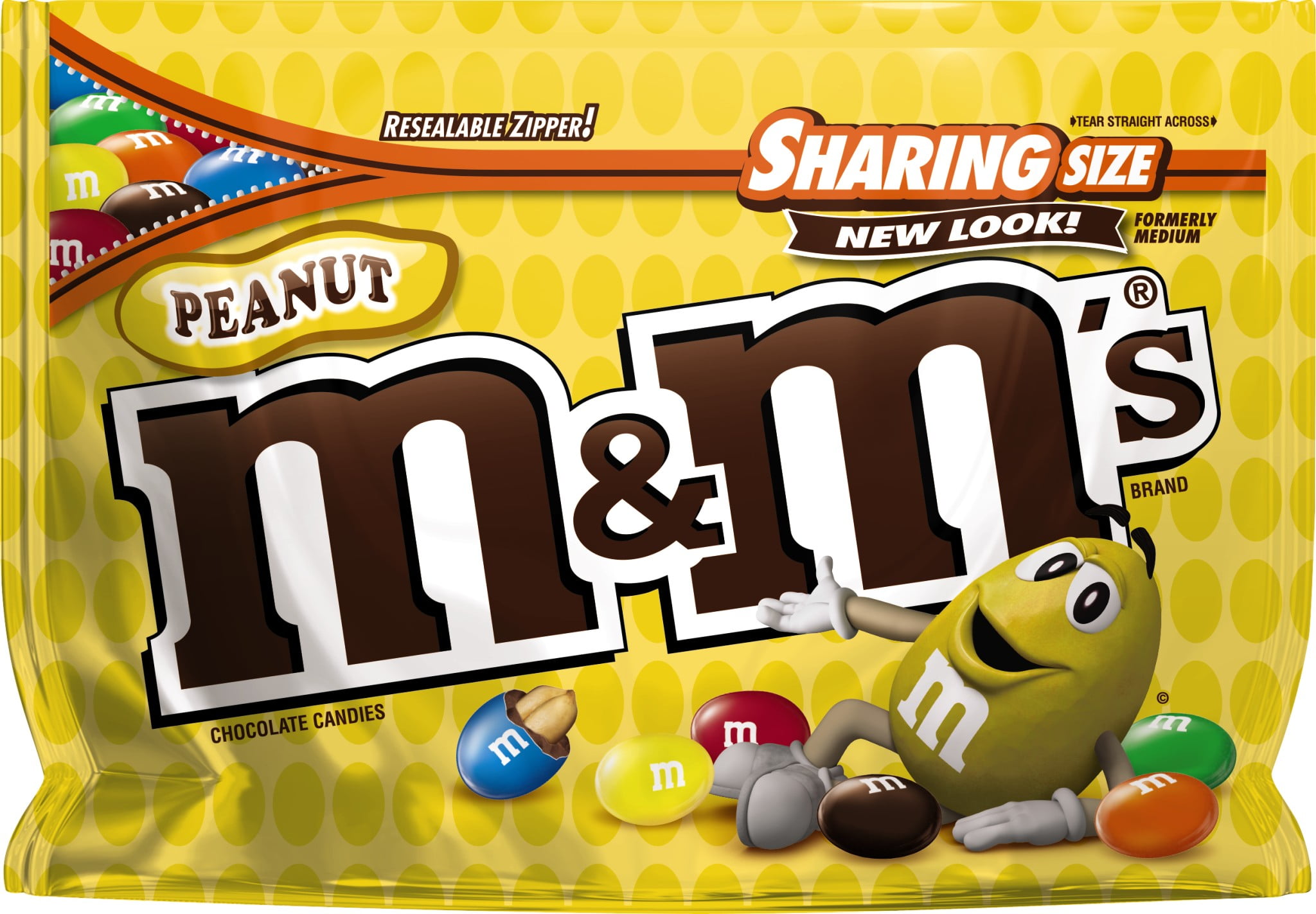 M&M'S Peanut Chocolate Candy Sharing Size, 10.7 Oz. Bag - Walmart.com