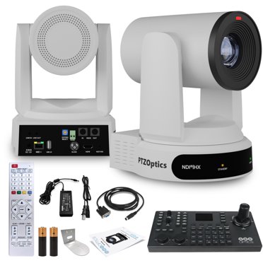 Panasonic AW-HE40SW PTZ Camera with HD-SDI Output (White) Base Bundle ...