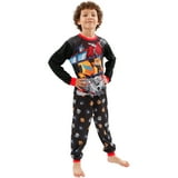 Transformers Boys Optimus Prime Pajamas, Black Long Sleeve Winter PJs ...