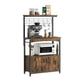 Bestier 3-Tier Baker's Rack with Cabinet, Kitchen Storage Shelves ...