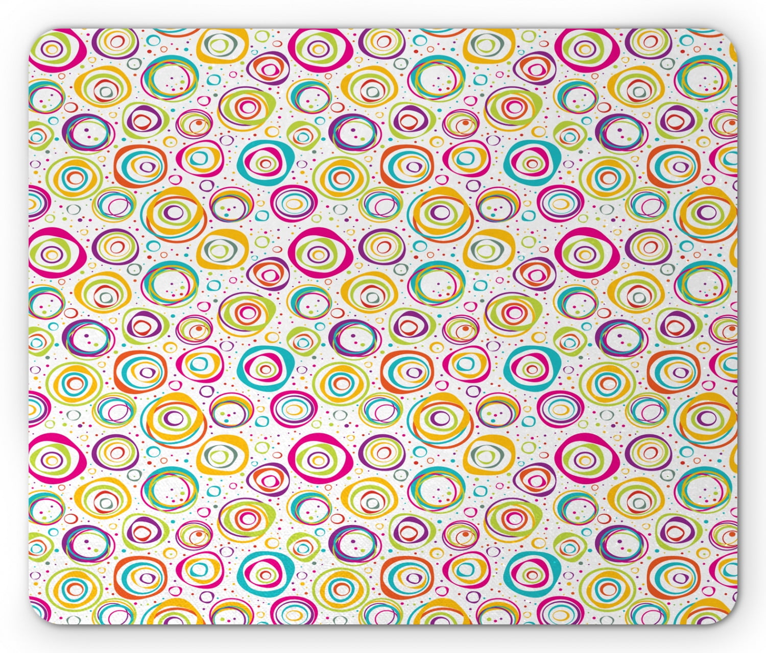Abstract Mouse Pad, Pattern with Circles and Dots Bubble Rings Spotted ...