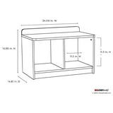 ClosetMaid KidSpace Organizer Seat, 2-Cube Storage Bench for Bedroom ...