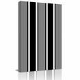 Black White Stripes Canvas Wall Art for Living Room, Lines Modern ...