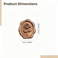 50PCS Retro Rose Wax Sealing Stickers Self Adhesive Oval Envelope ...