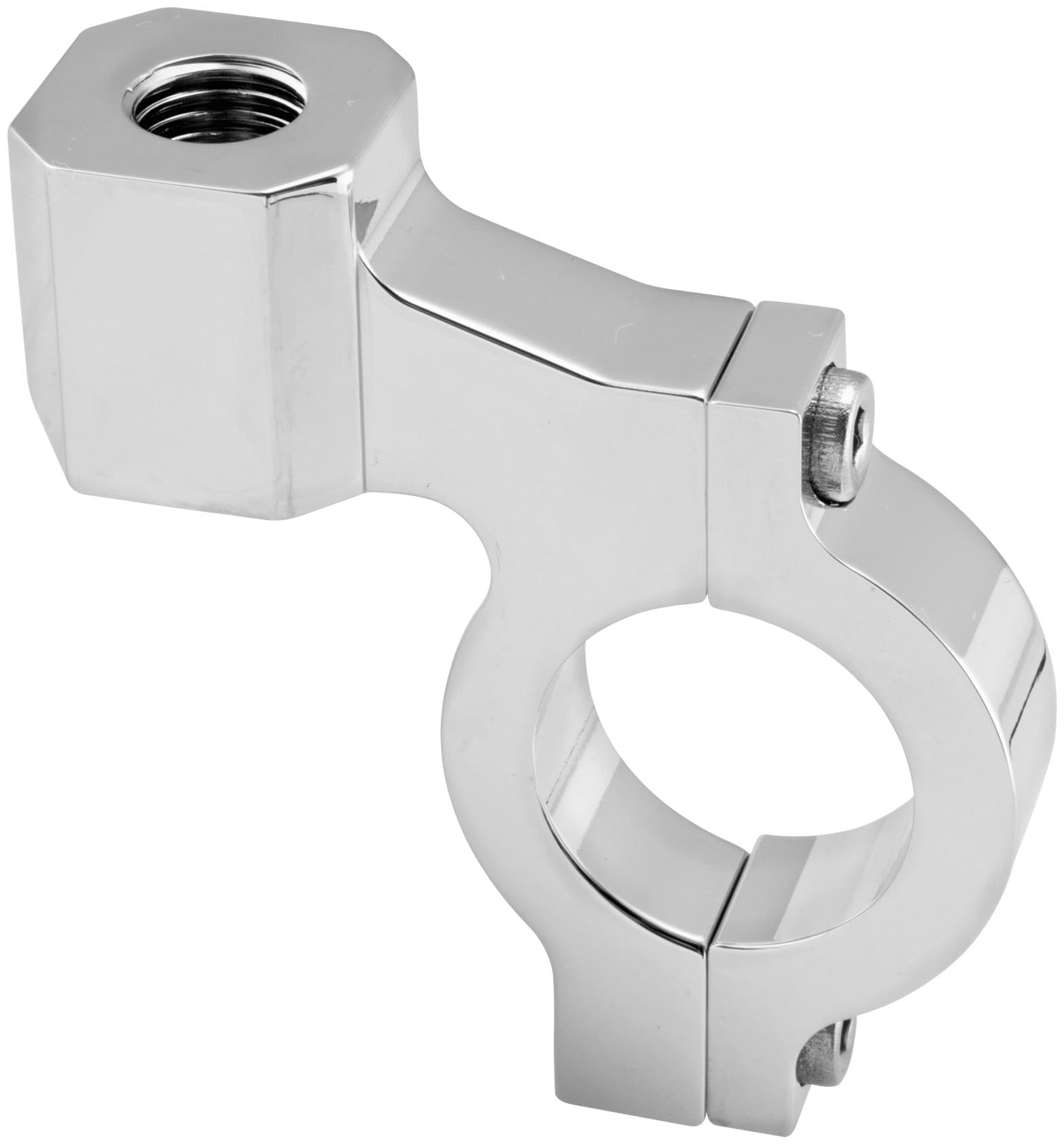 BikeMaster T3 Handlebar Mirror Adapters for Lever Brackets 8mm - Silver ...