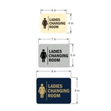 Signs ByLITA Classic Framed Ladies Changing Room Sign (Black Gold ...