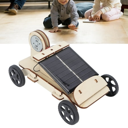 Spptty Wooden Solar Car,Electric Solar Power Car,Wooden Solar Car DIY ...