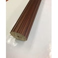 2 Inch Diameter Drapery Wood Fluted Curtain Rod 8 FT (Walnut) - Walmart.com