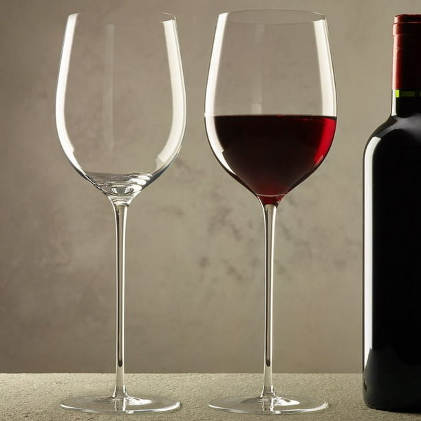 Zenology Long Stem Red Wine Glasses Set Of 2