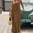 aohooy Backless Cami Dresses for Women Plus Size Summer Sleevelesss ...