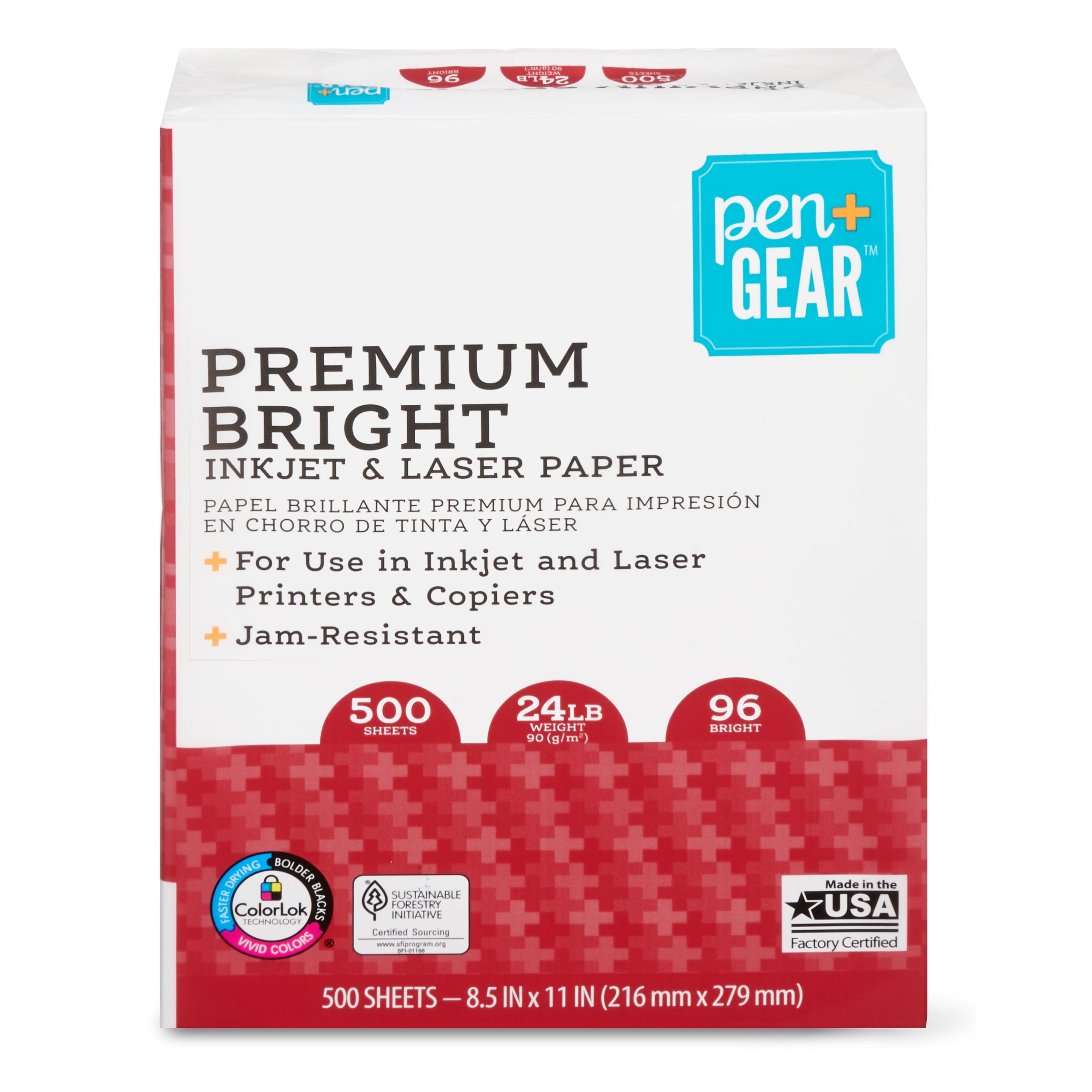 Pen+Gear Premium Bright Inkjet Laser Paper, 8.5 Pen+Gear Premium Bright Inkjet Laser Paper, 8.5