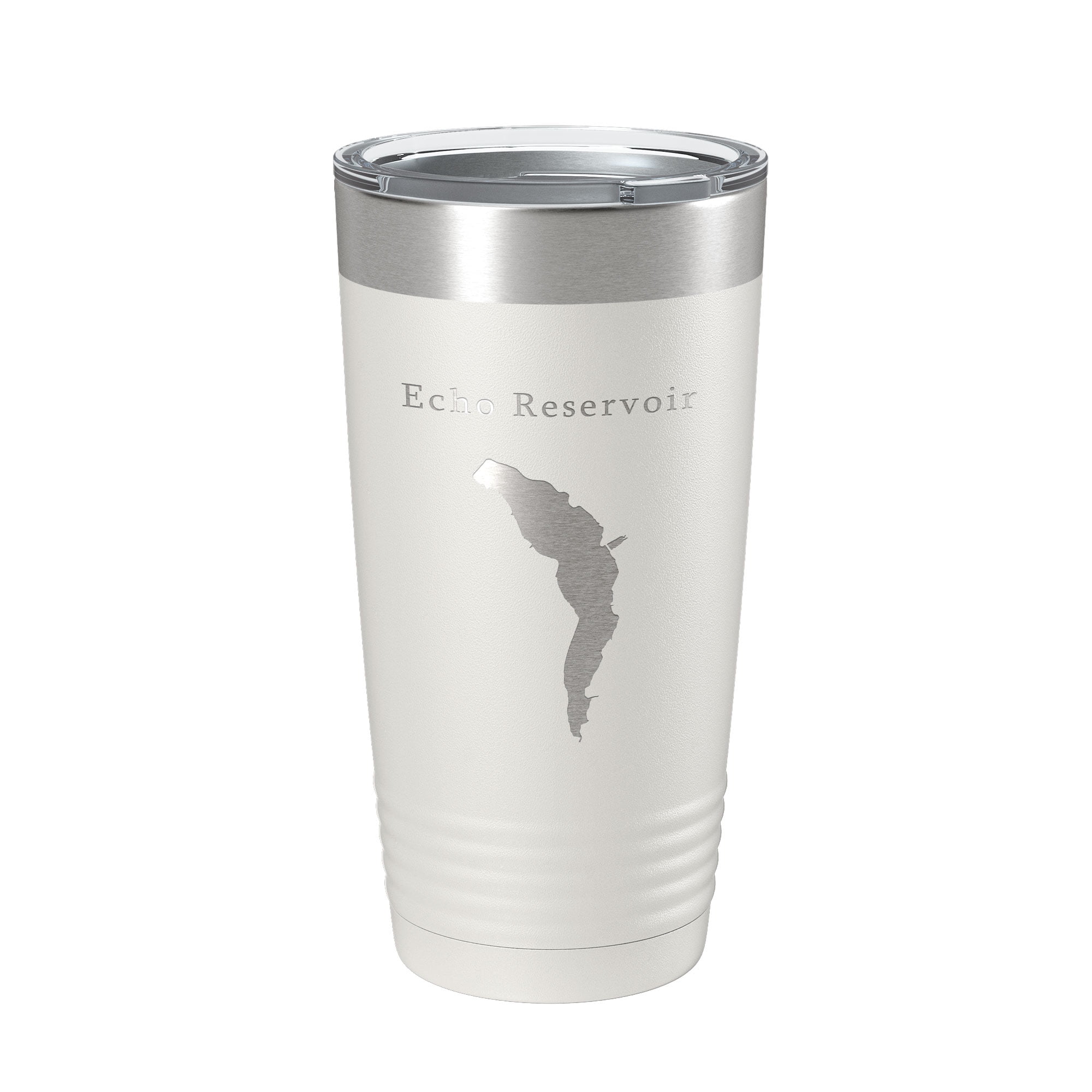 Echo Reservoir Tumbler Lake Map Travel Mug Insulated Laser Engraved ...