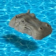 Happy Hippo, Floating Hippopotamus Head, Garden Art or Decoy for Water ...