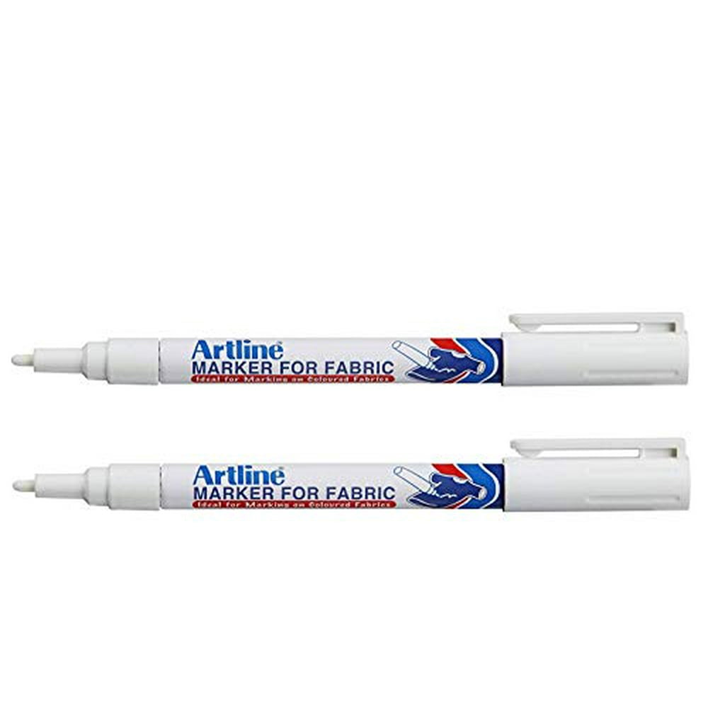 Artline White Permanent Fabric Markers Pen For Clothing 2 Markers artline-white-permanent-fabric-markers-pen-for-clothing-2-markers
