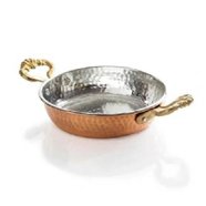 Hammered Copper Food Safe Egg Omelet Pan Sahan, Copper Round Chef Pan ...