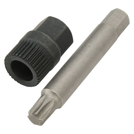 Alternator Wrench, 33 Teeth Wear Resistance Alternator Pulley Drill Bit ...