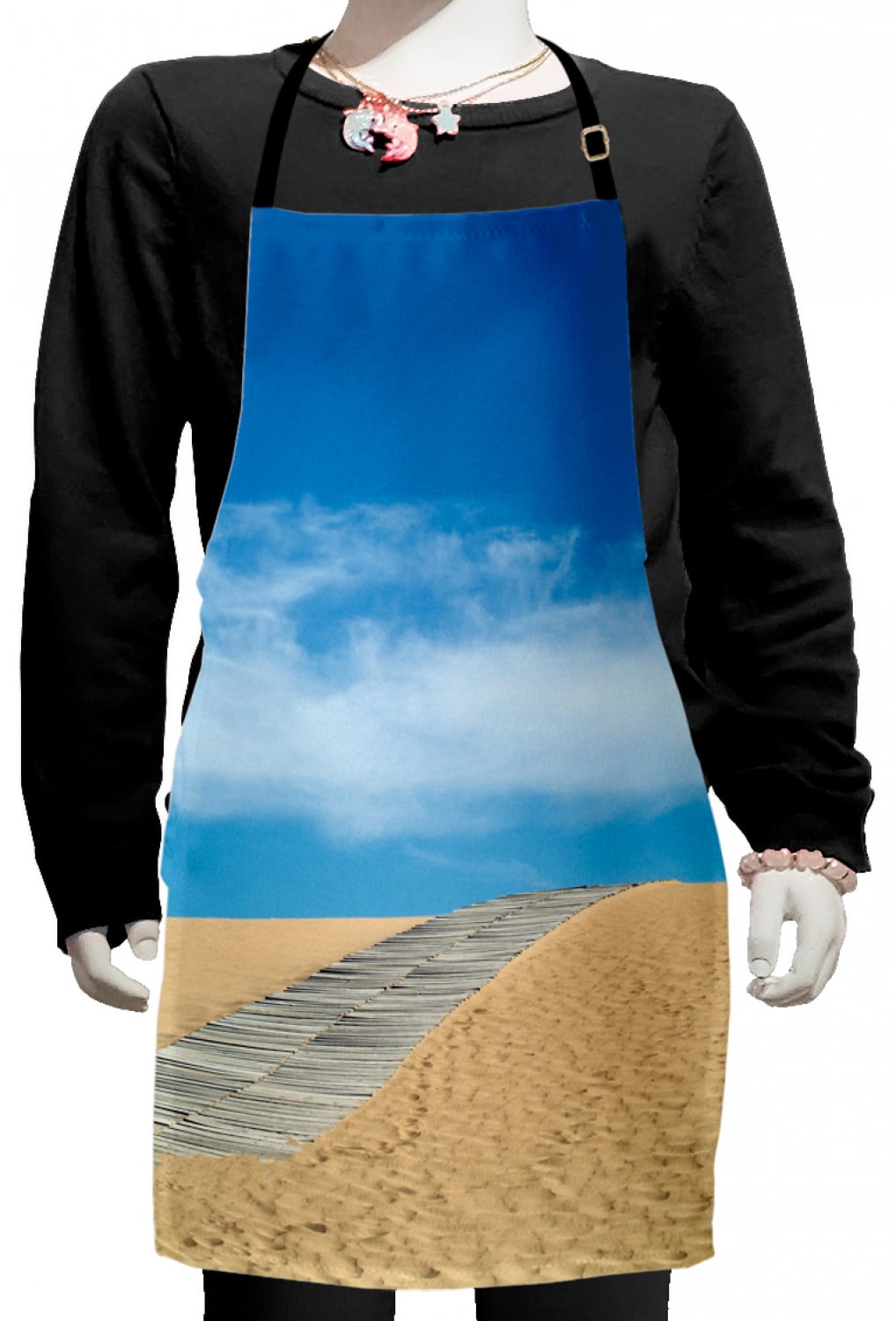 Beach Kids Apron, Wooden Path over a Sand Dune Secret Paradise Beach ...