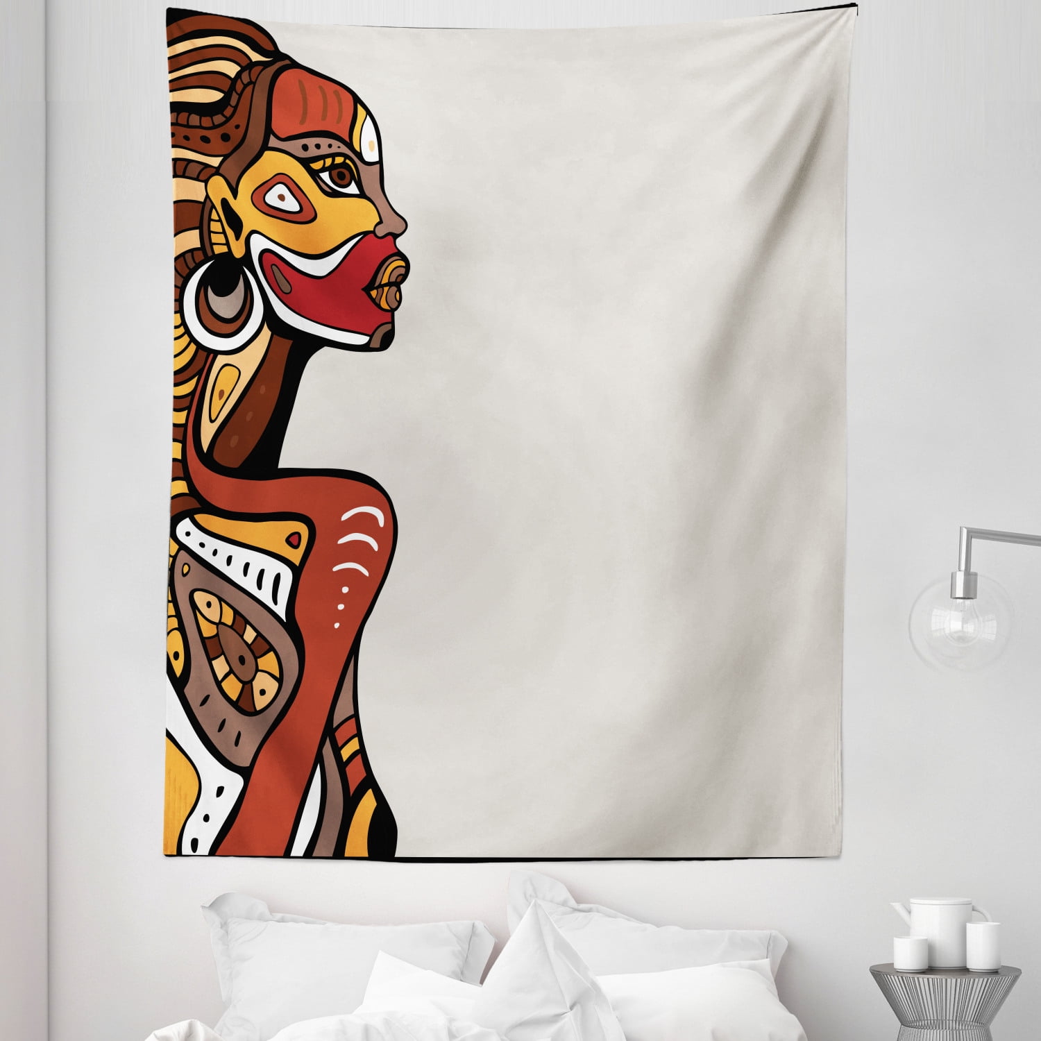 African Tapestry, Profile of a Lady with Different Tattoos on Her Body ...