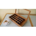 Modern Home Bamboo 24 Capsule Organizer/Display Box with Accessory ...