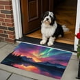 Doormat Bathroom Rugs 20x31.5in, Colorful Polar Lights Non Slip Door ...